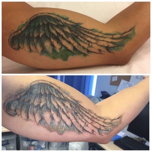 do tattoos turn blue