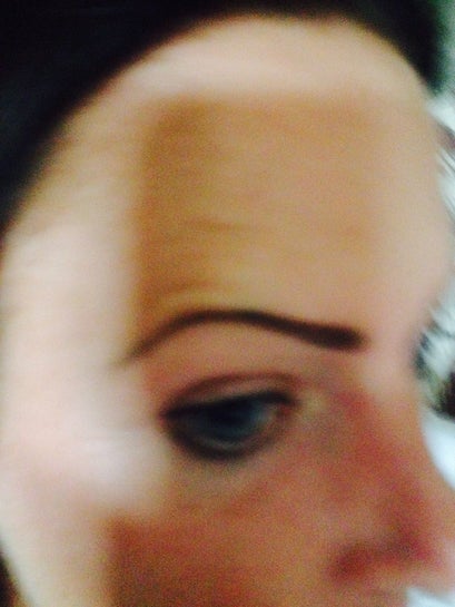 comma lines above eyebrows
